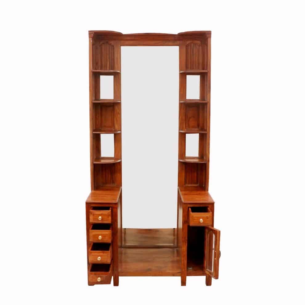 Stylish Teak Wood Full-length Dressing Table