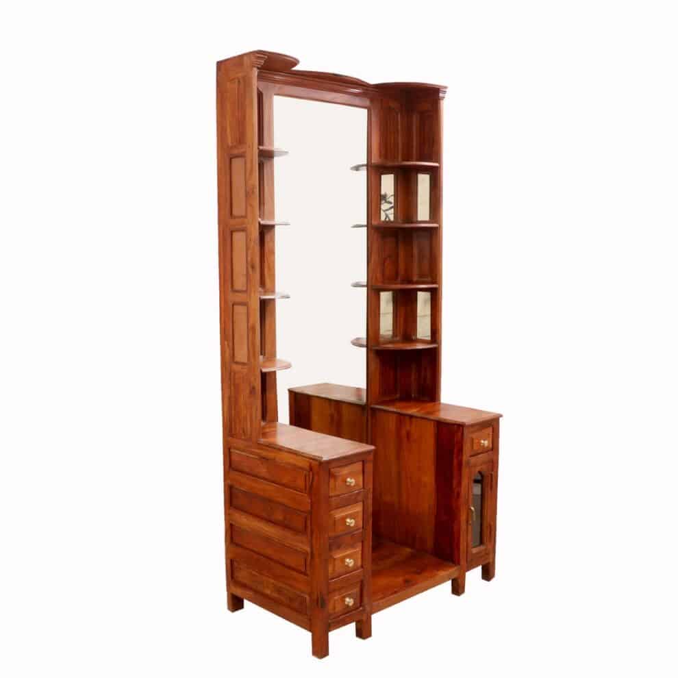 Stylish Teak Wood Full-length Dressing Table