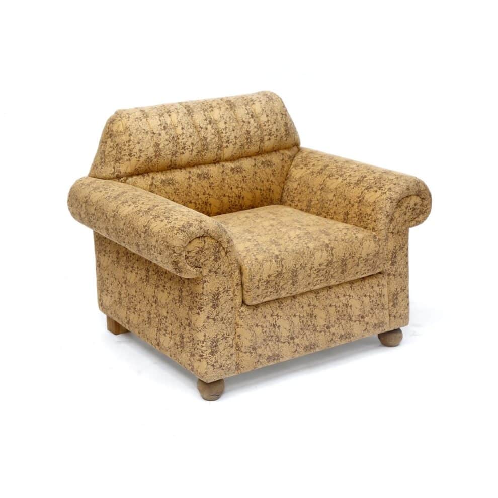 Simple Natural Solid Wood Single Seater Couch