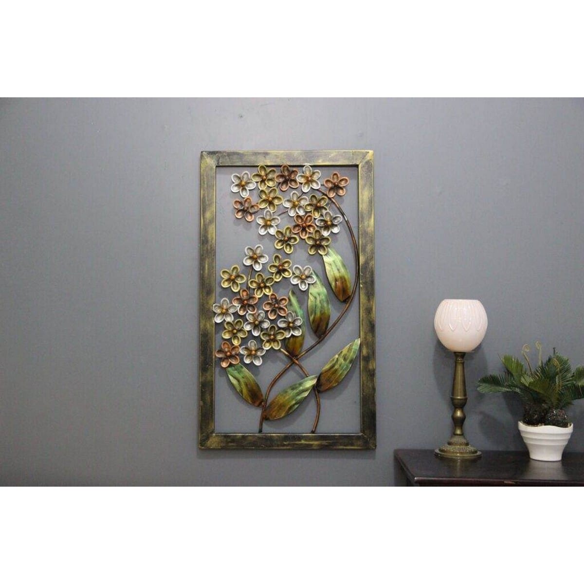 Stylish Flower Metal Art Wall Decor 🌸 Elevate Your Space